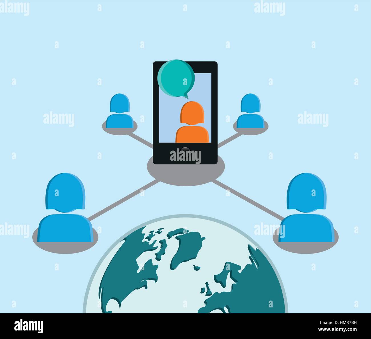 globe connections network image design Stock Vector Image & Art - Alamy