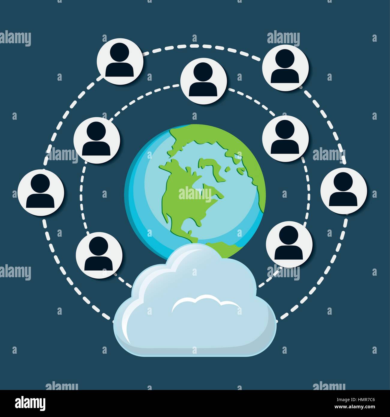 globe connections network image design Stock Vector Image & Art - Alamy