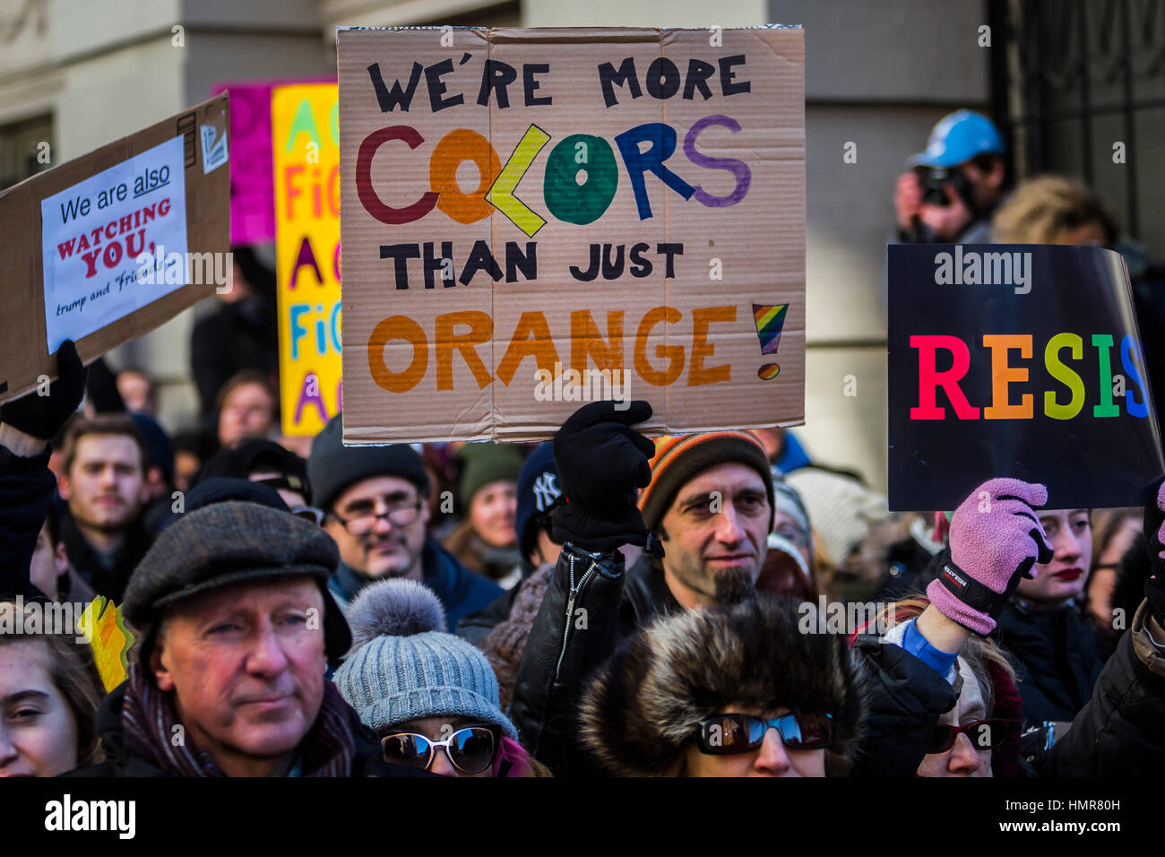 New York City, USA. 4th Feb, 2017. Thousands of LGBTQ activists and ...