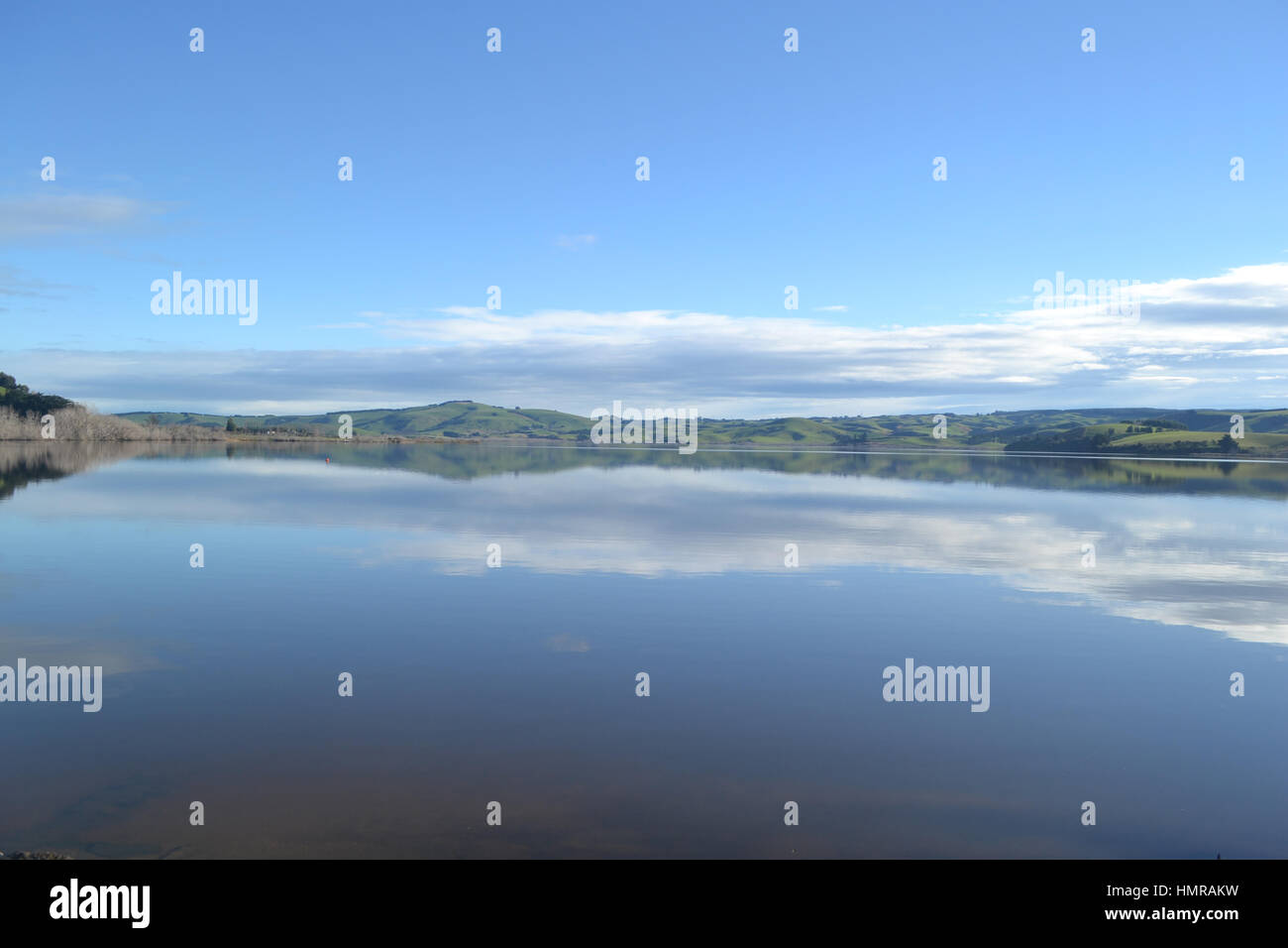 Clouds and clouds and lake surface reflection reflection hi-res stock ...