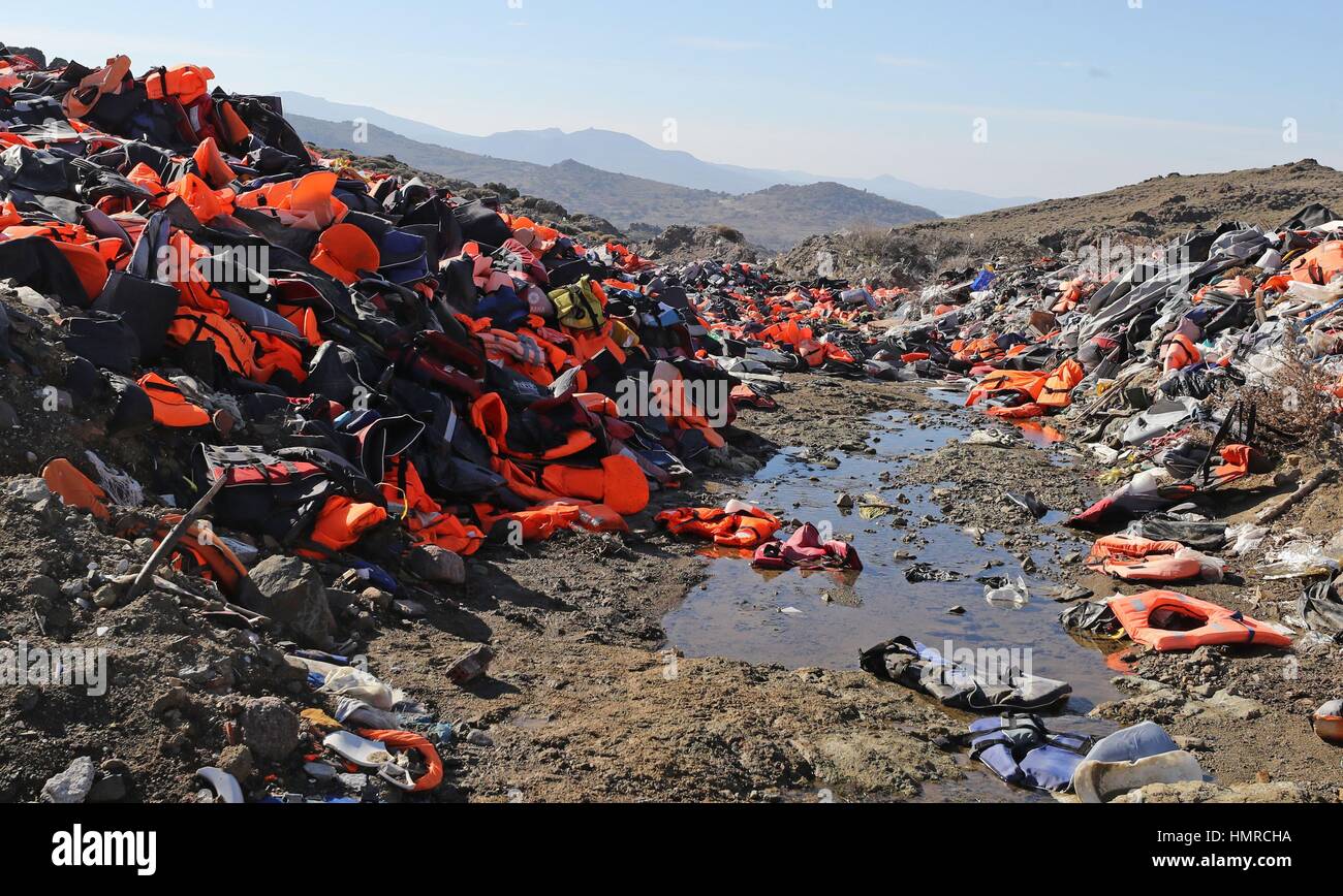 Piles used life jackets hi-res stock photography and images - Alamy