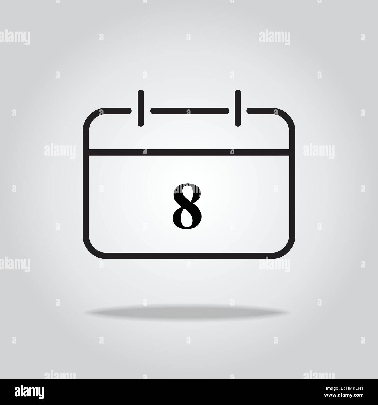 Calendar 8 Stock Vector Images - Alamy