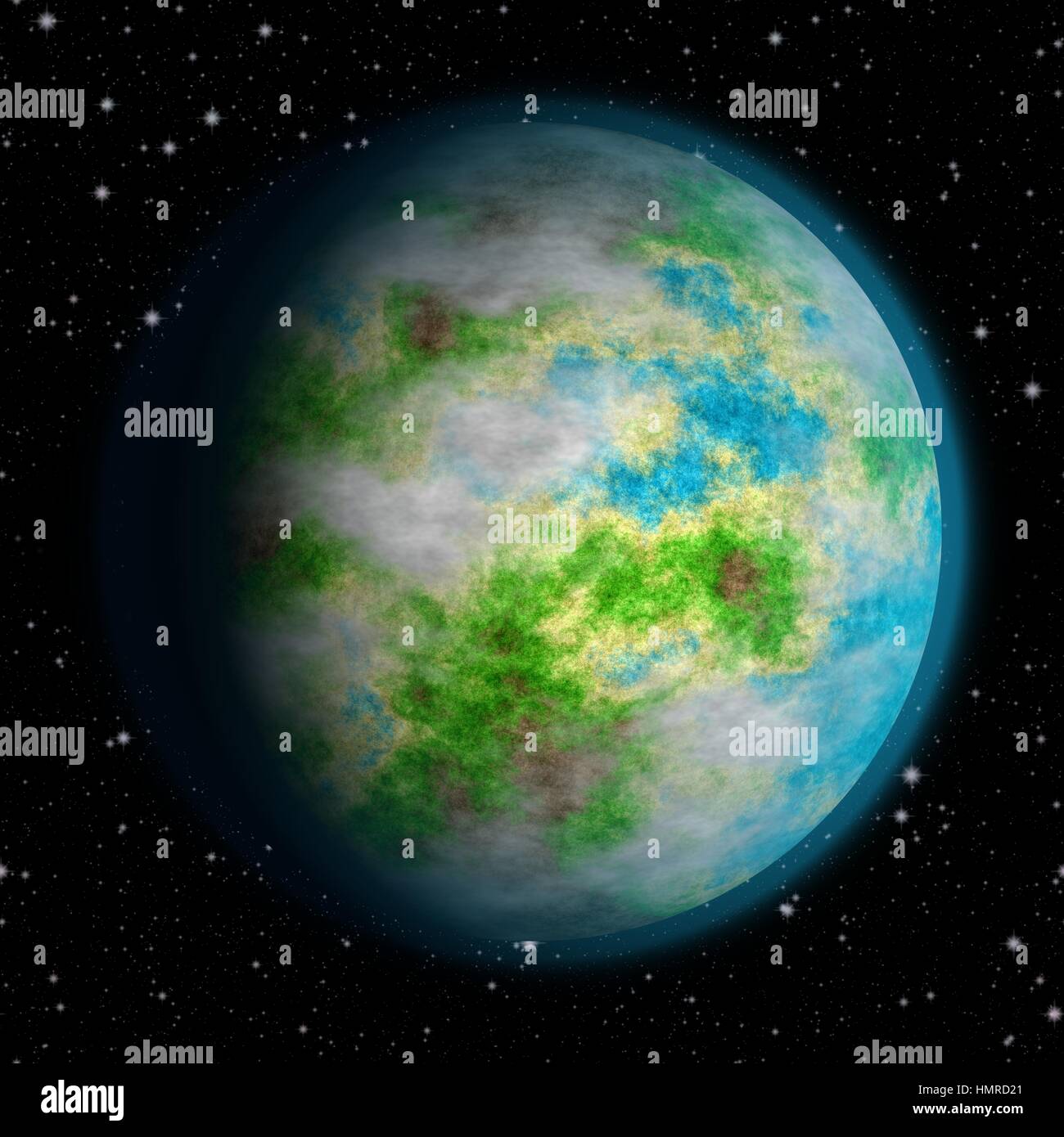 Realistic earth like planet texture Stock Photo - Alamy