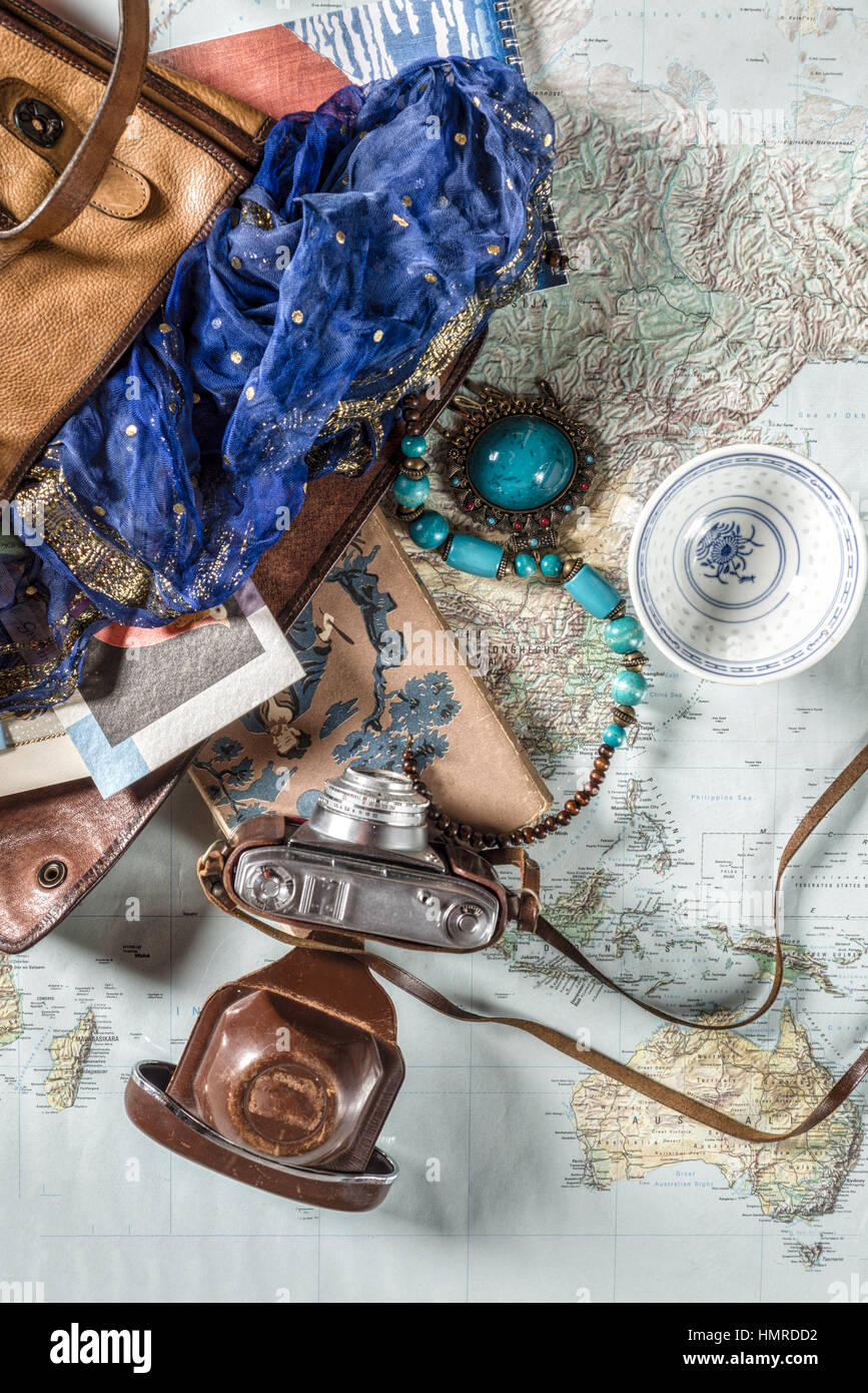 Travel planning with elements Stock Photo - Alamy