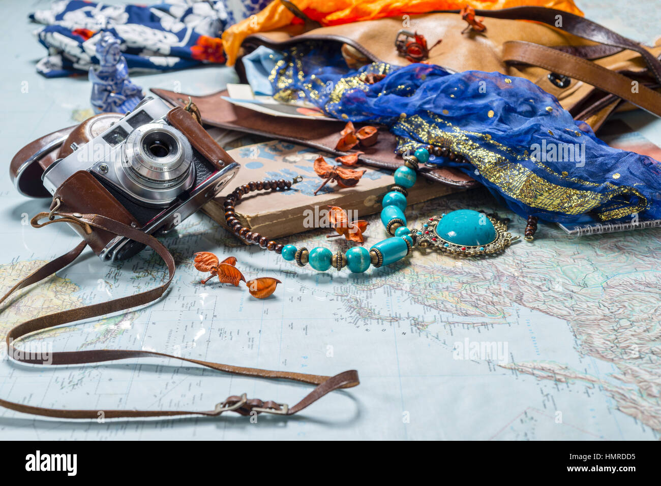 Travel planning with elements Stock Photo - Alamy