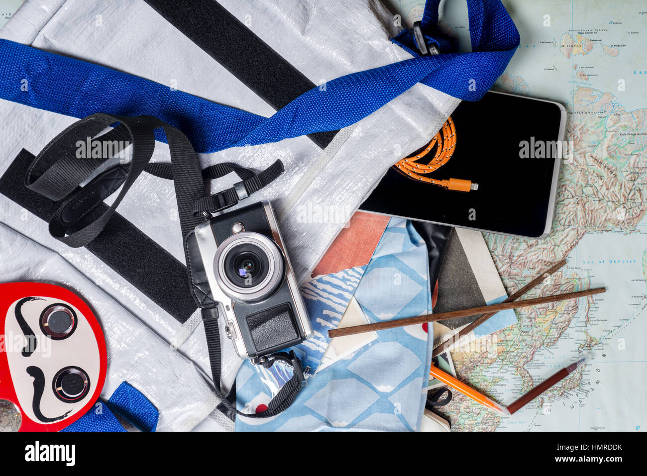 Travel planning with elements Stock Photo - Alamy