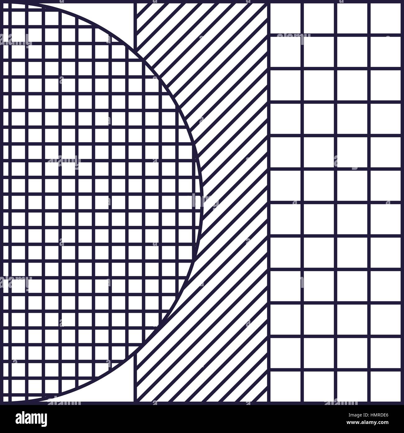 Festive Background in Neo Memphis Style Monochrome Decorative Wallpaper ...