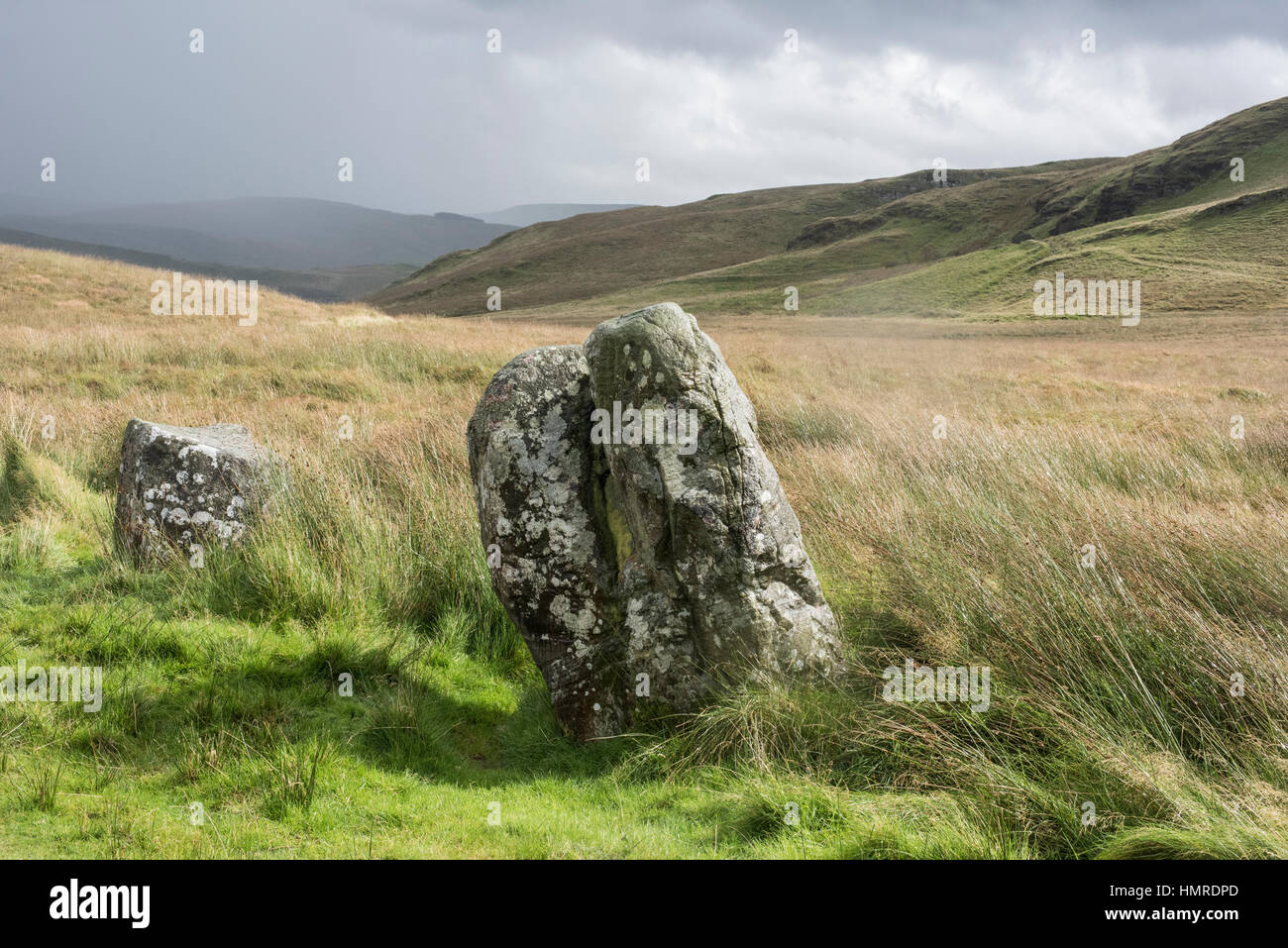 Wales standing stone hi-res stock photography and images - Alamy