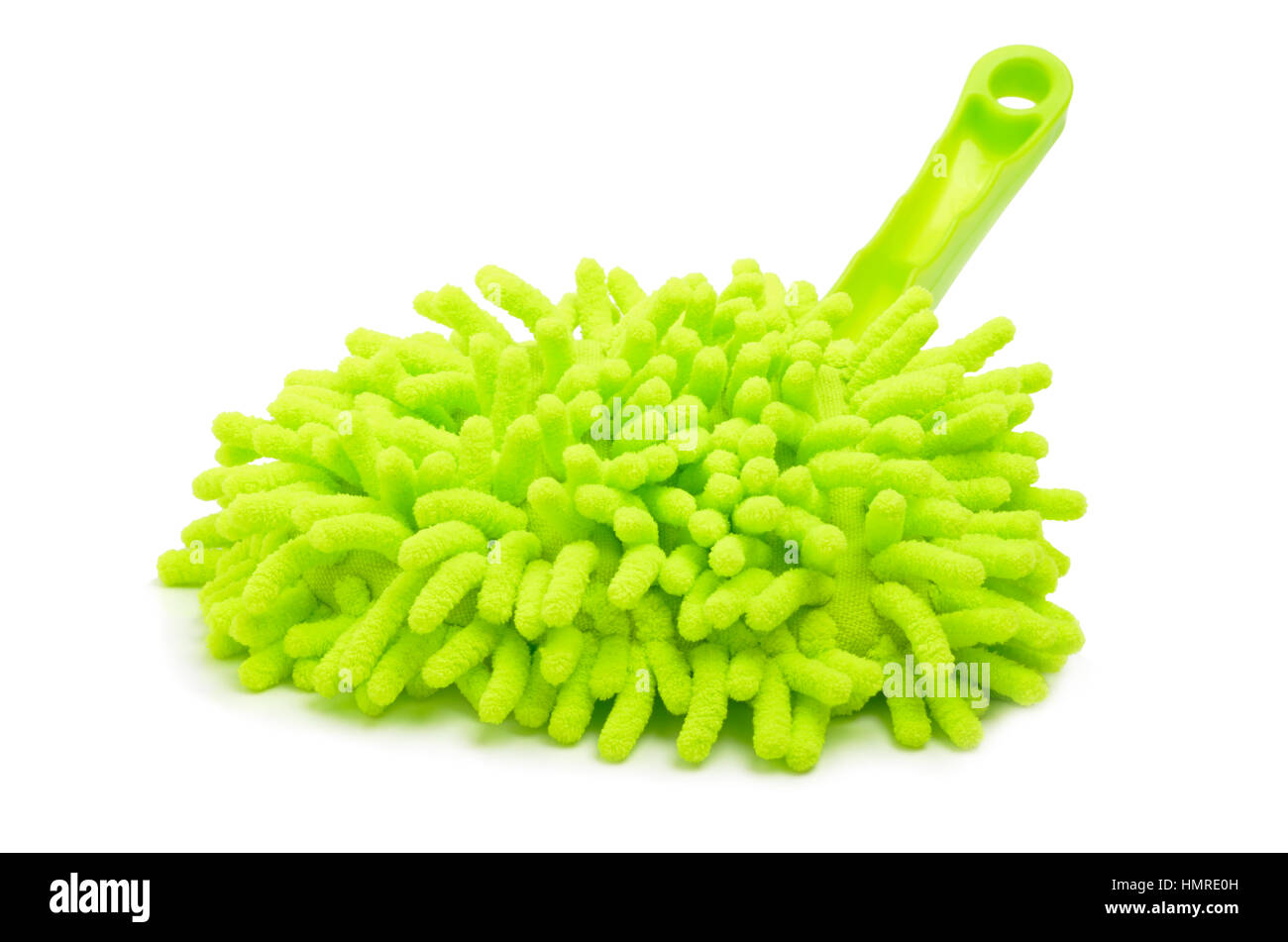 Green microfiber mop isolated on white Stock Photo - Alamy