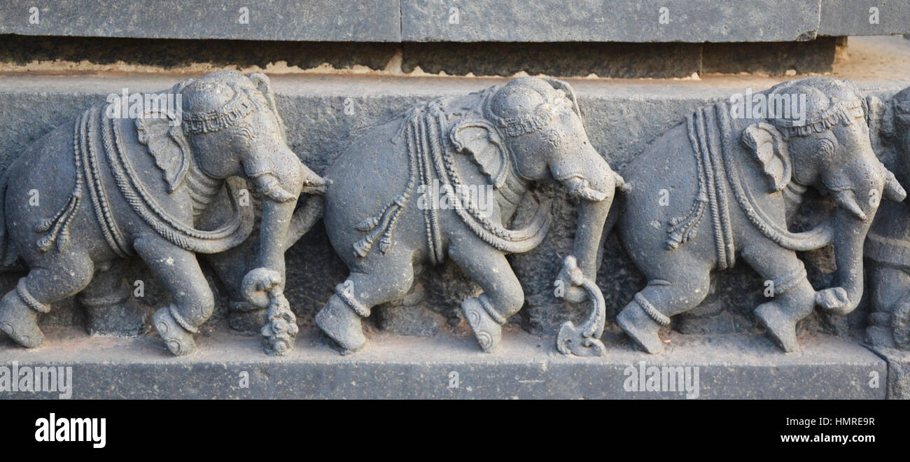Elephant figure on hindu temple hi-res stock photography and images - Alamy