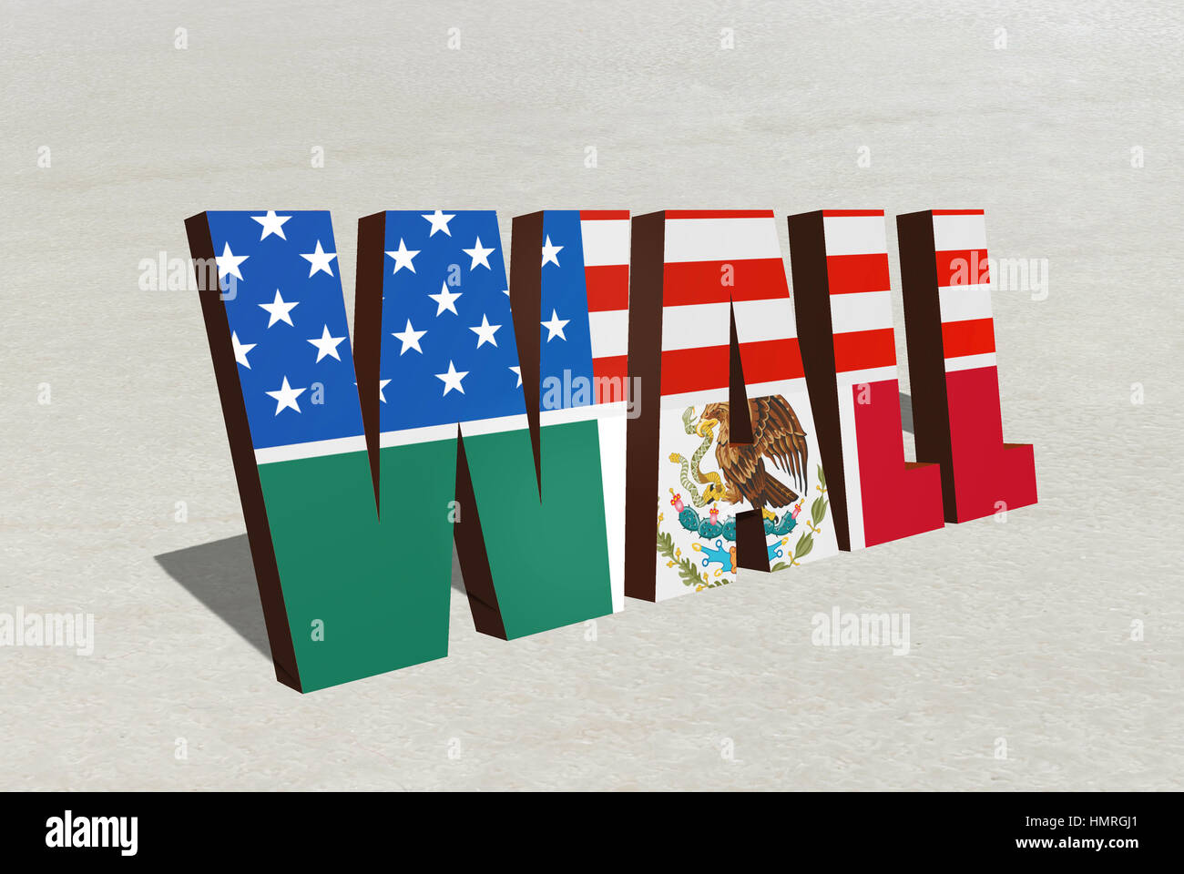 Mexico us flag hi-res stock photography and images - Alamy