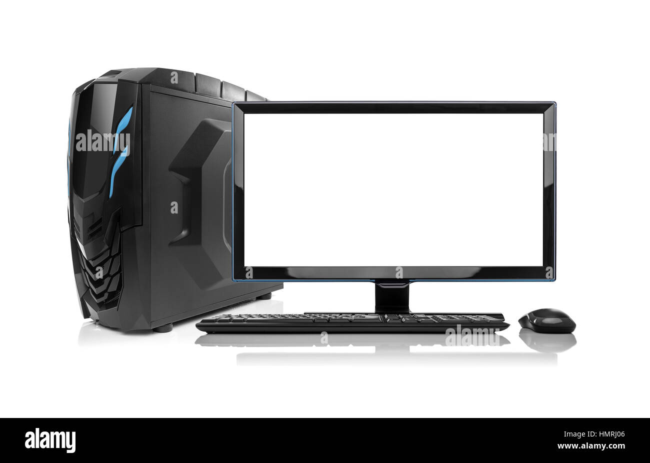 Modern desktop PC computer isolated Stock Photo - Alamy