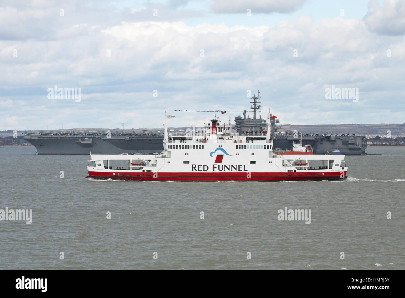 MV Red Osprey, Raptor Class of Red Funnel Ferry in The Solent operating ...