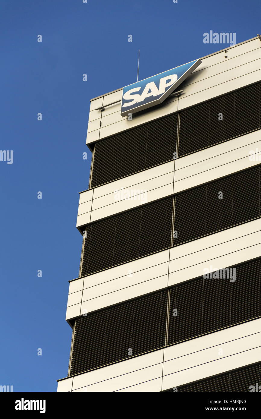 PRAGUE, CZECH REPUBLIC - FEBRUARY 5: SAP multinational software ...