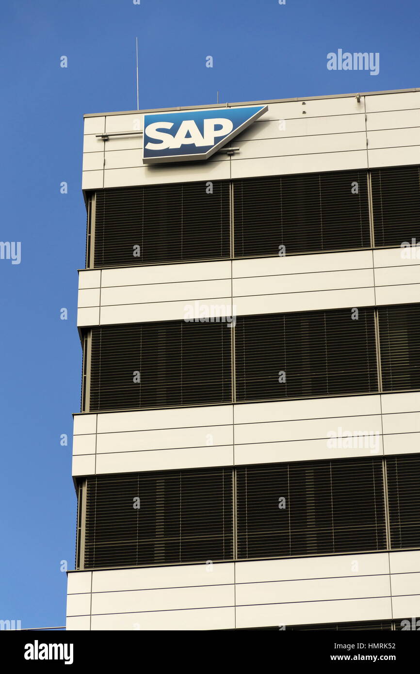 PRAGUE, CZECH REPUBLIC - FEBRUARY 5: SAP multinational software ...