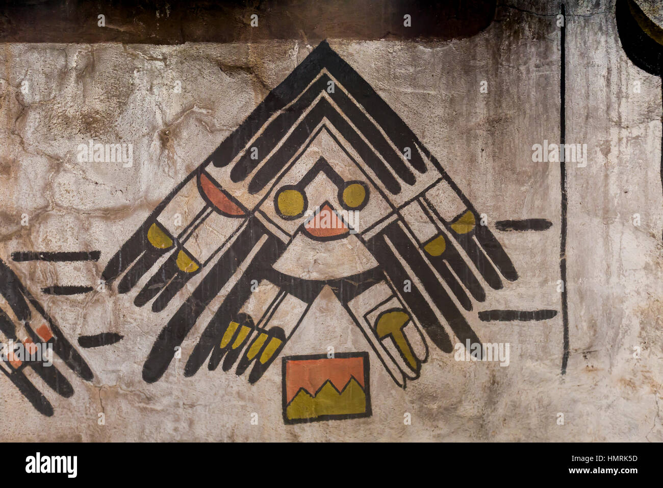 Dado Design inspired by a painting in an ancient Hopi Kiva, painted in ...
