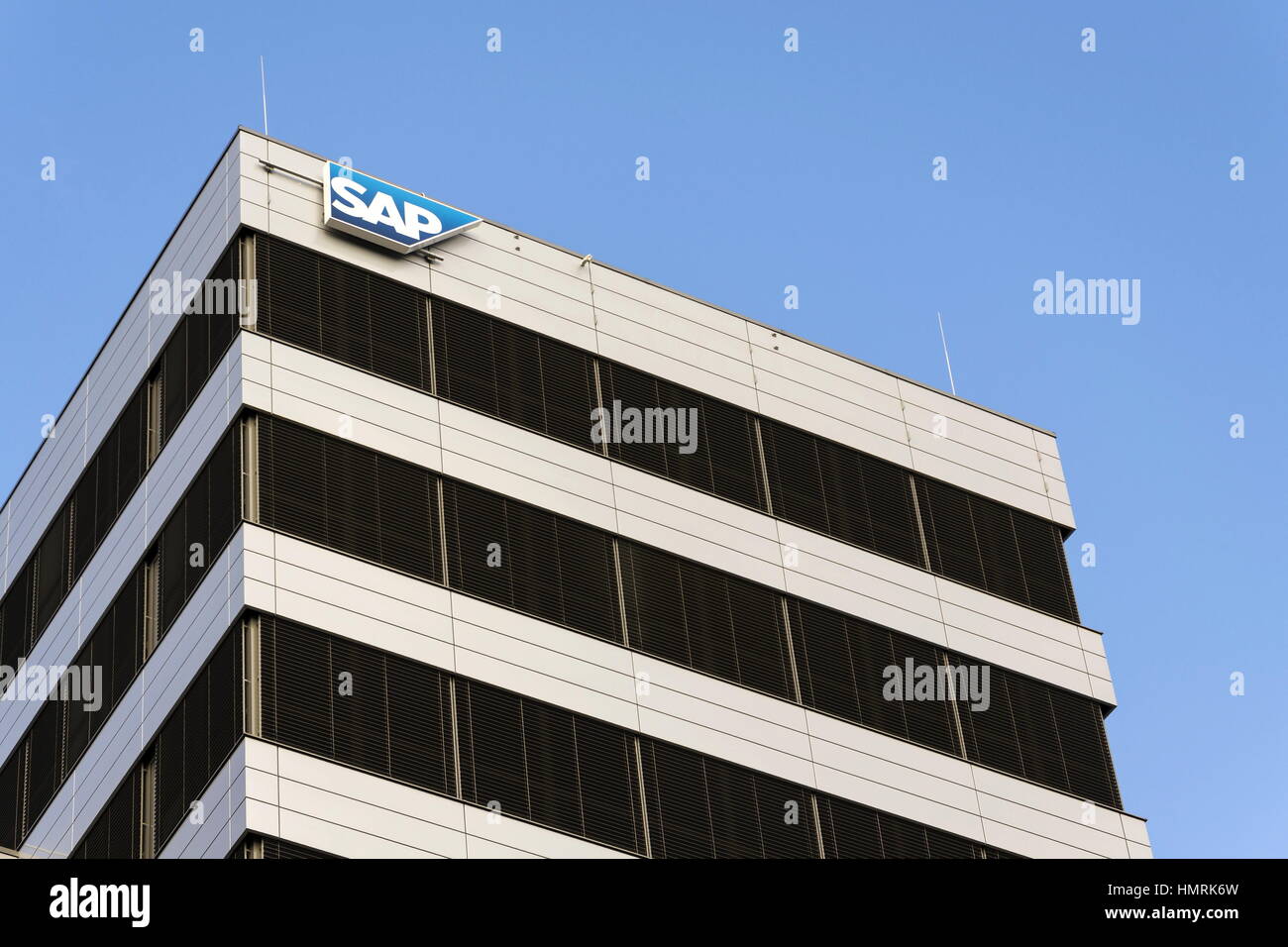 PRAGUE, CZECH REPUBLIC - FEBRUARY 5: SAP multinational software ...