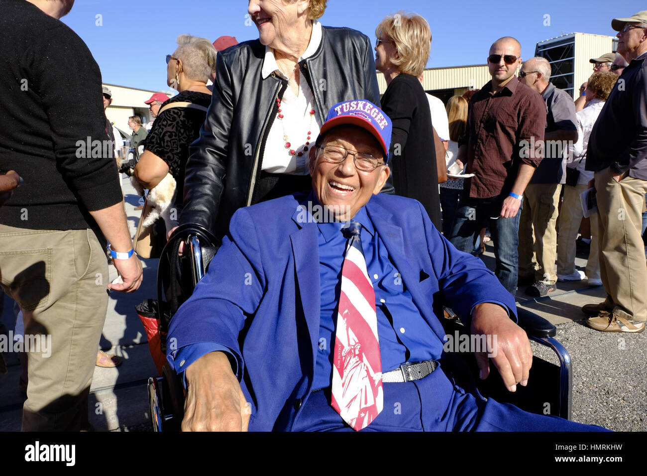 Palm Springs, USA. 4th Feb, 2017. Tuskegee Airman Lt. Col. Bob Friend ...