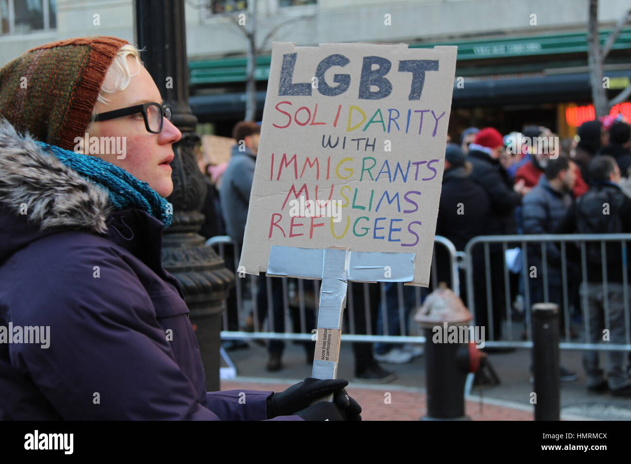LGBT Solidarity Rally At Stonewall, New York USA Stock Photo - Alamy