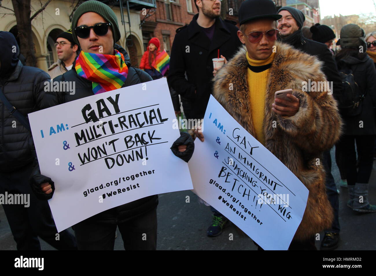 LGBT Solidarity Rally At Stonewall, New York USA Stock Photo - Alamy