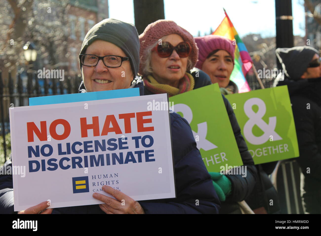LGBT Solidarity Rally At Stonewall, New York USA Stock Photo - Alamy