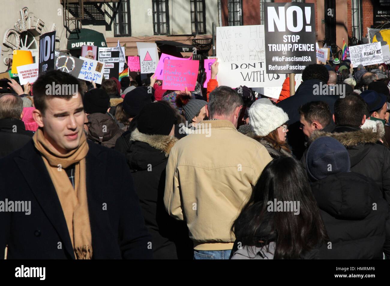 LGBT Solidarity Rally At Stonewall, New York USA Stock Photo - Alamy