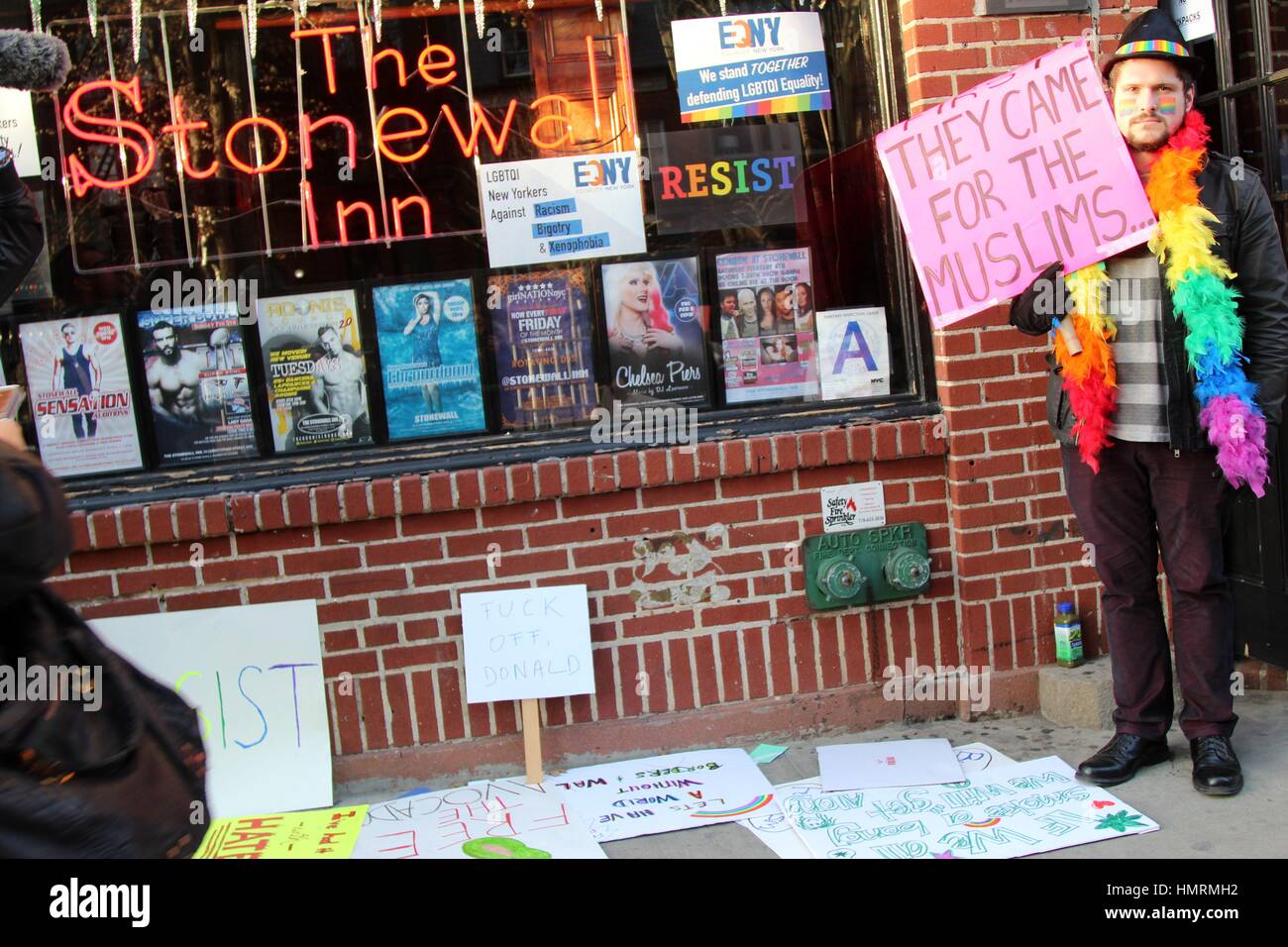 LGBT Solidarity Rally At Stonewall, New York USA Stock Photo - Alamy