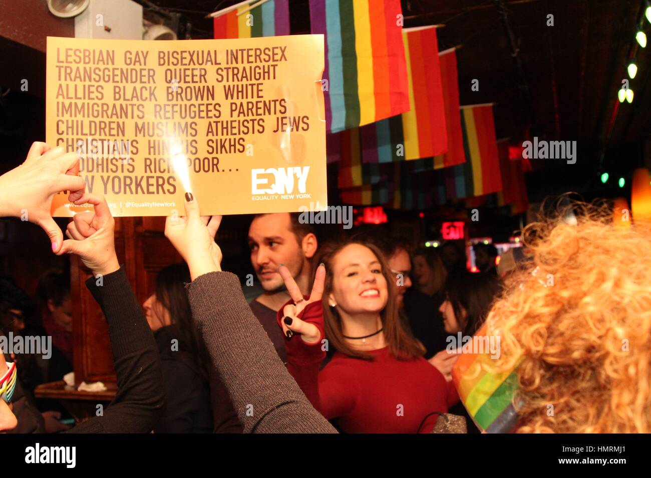LGBT Solidarity Rally At Stonewall, New York USA Stock Photo - Alamy