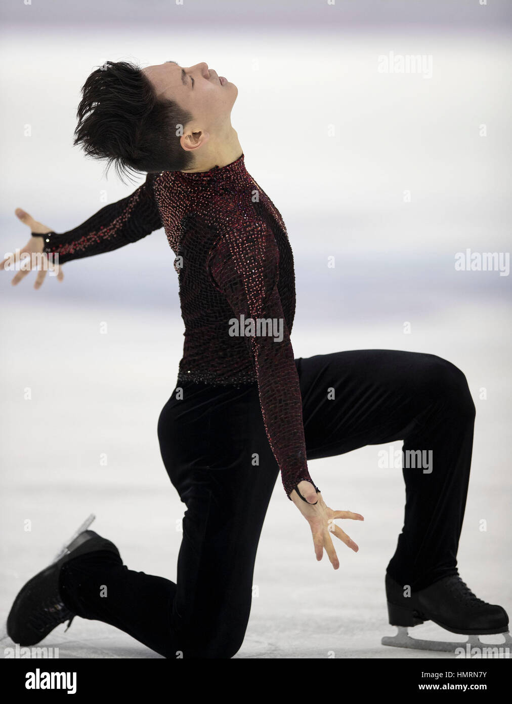 Almaty, Kazakhstan. 4th Feb, 2017. Denis Ten of Kazakhstan performs ...