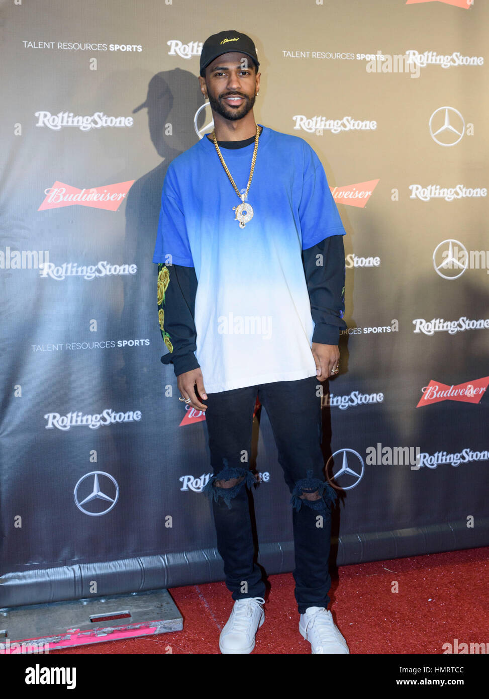 Houston, Texas, USA. 4th Feb, 2017. Rapper Big Sean arrives at the ...