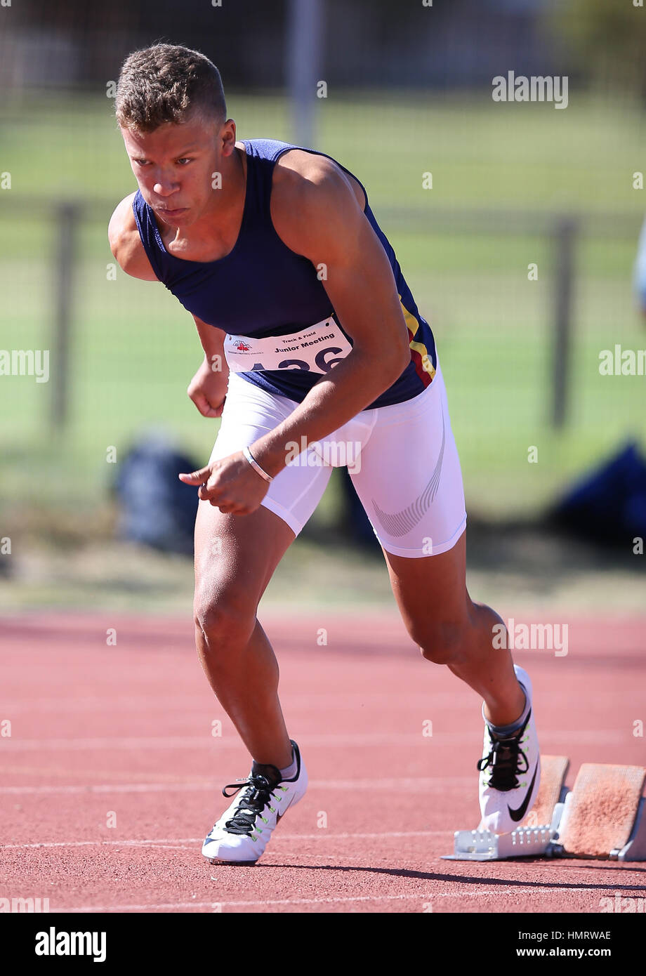 Local track and field athletics meeting in Parow, Cape Town, South ...