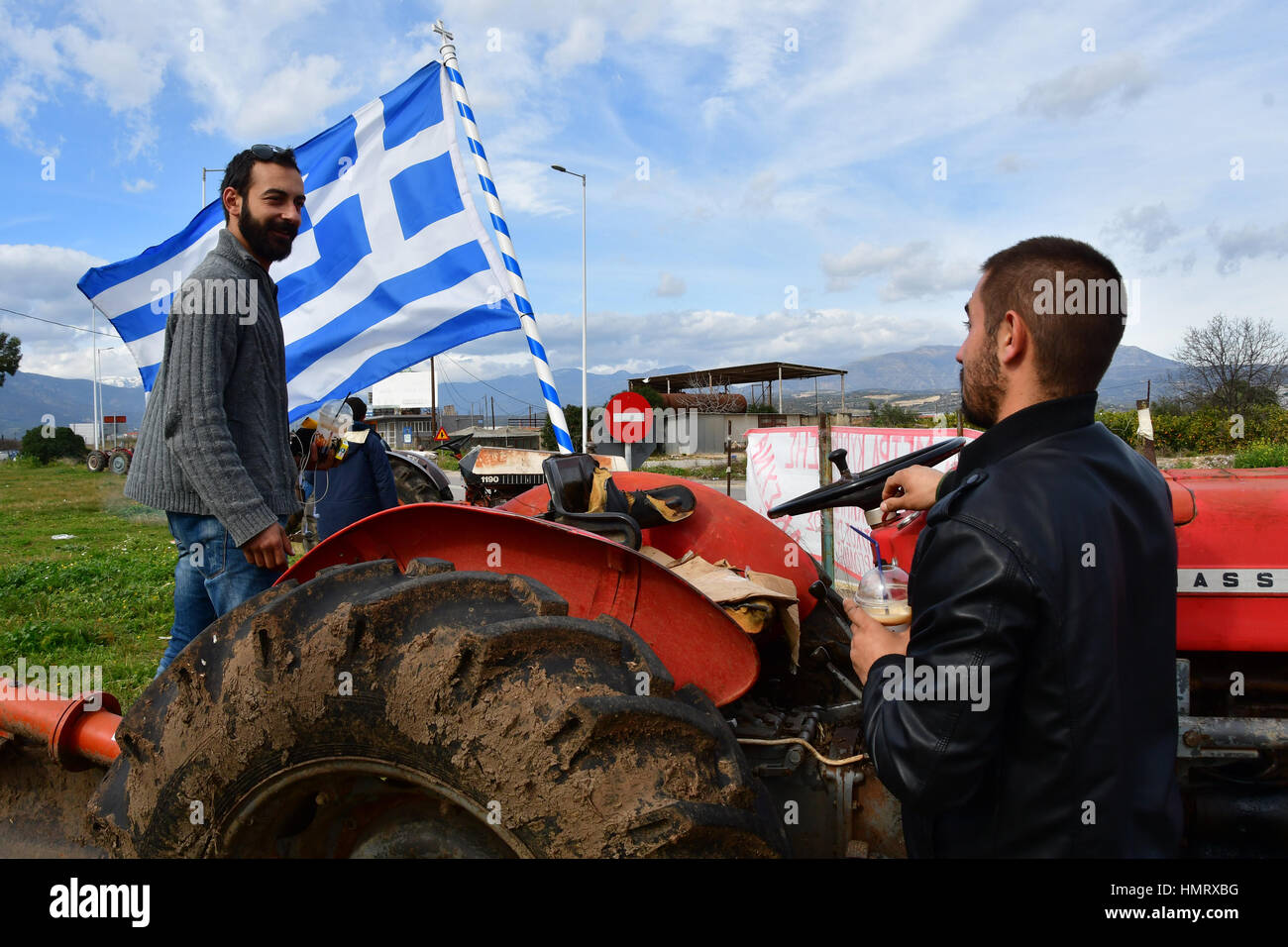 Farmers and ranchers from Argolida, in Eastern Peloponnese ,made a two ...