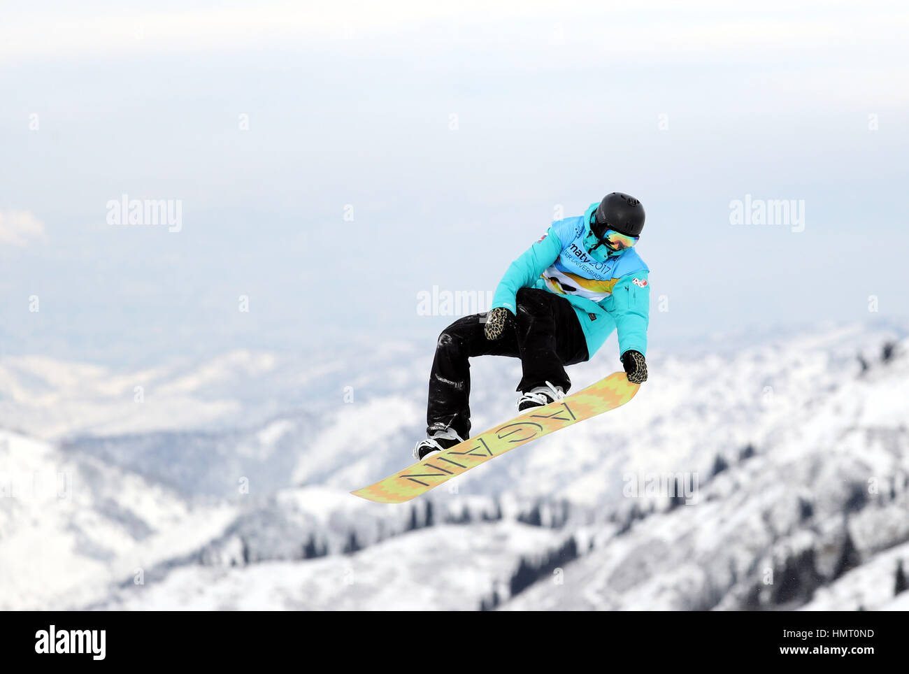 Almaty, Kazakhstan. 5th Feb, 2017. Mikhail Matveev of Russia competes ...