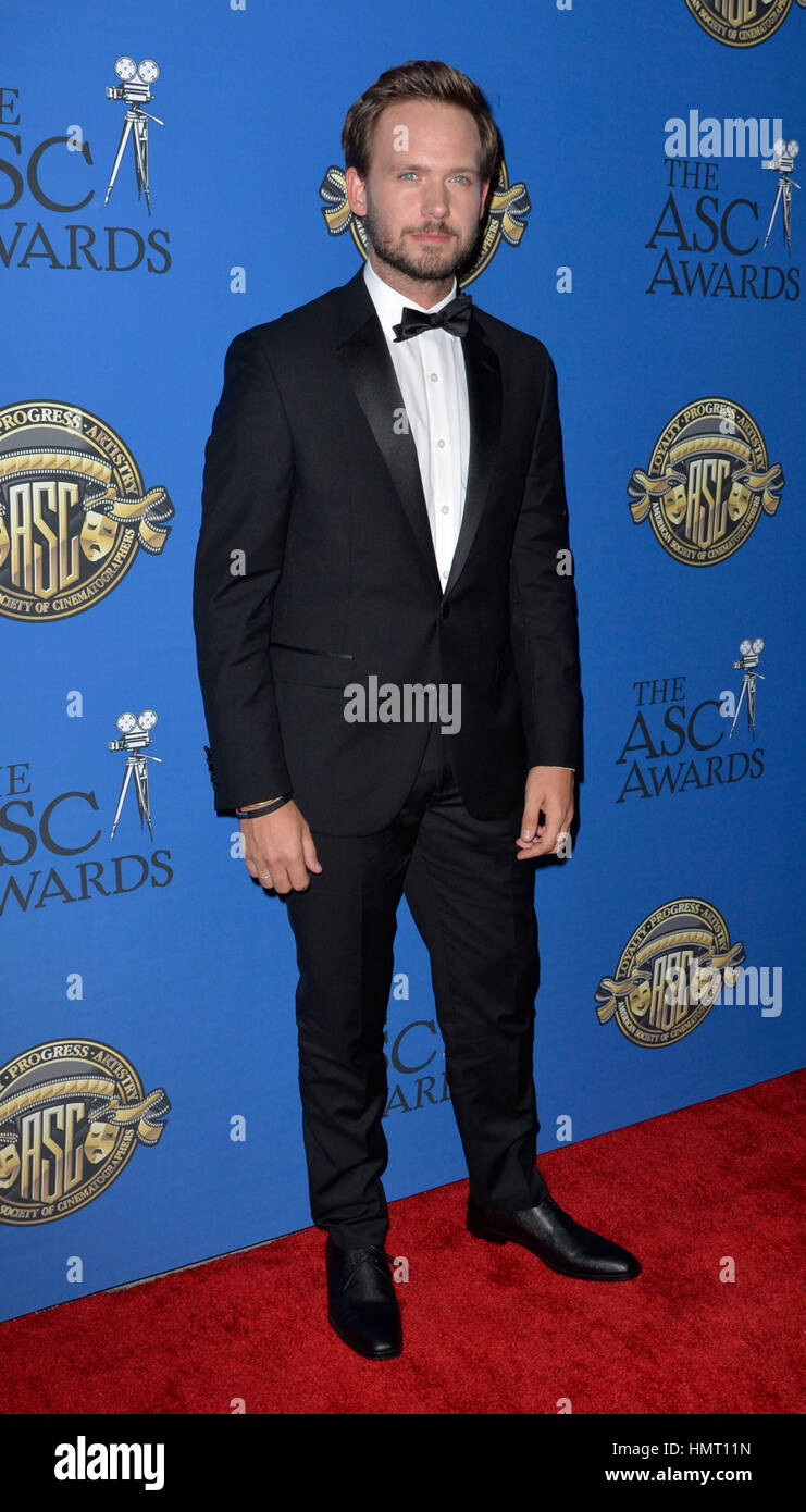 Hollywood, California, USA. 4th Feb, 2017. Patrick J. Adams at the 31st ...