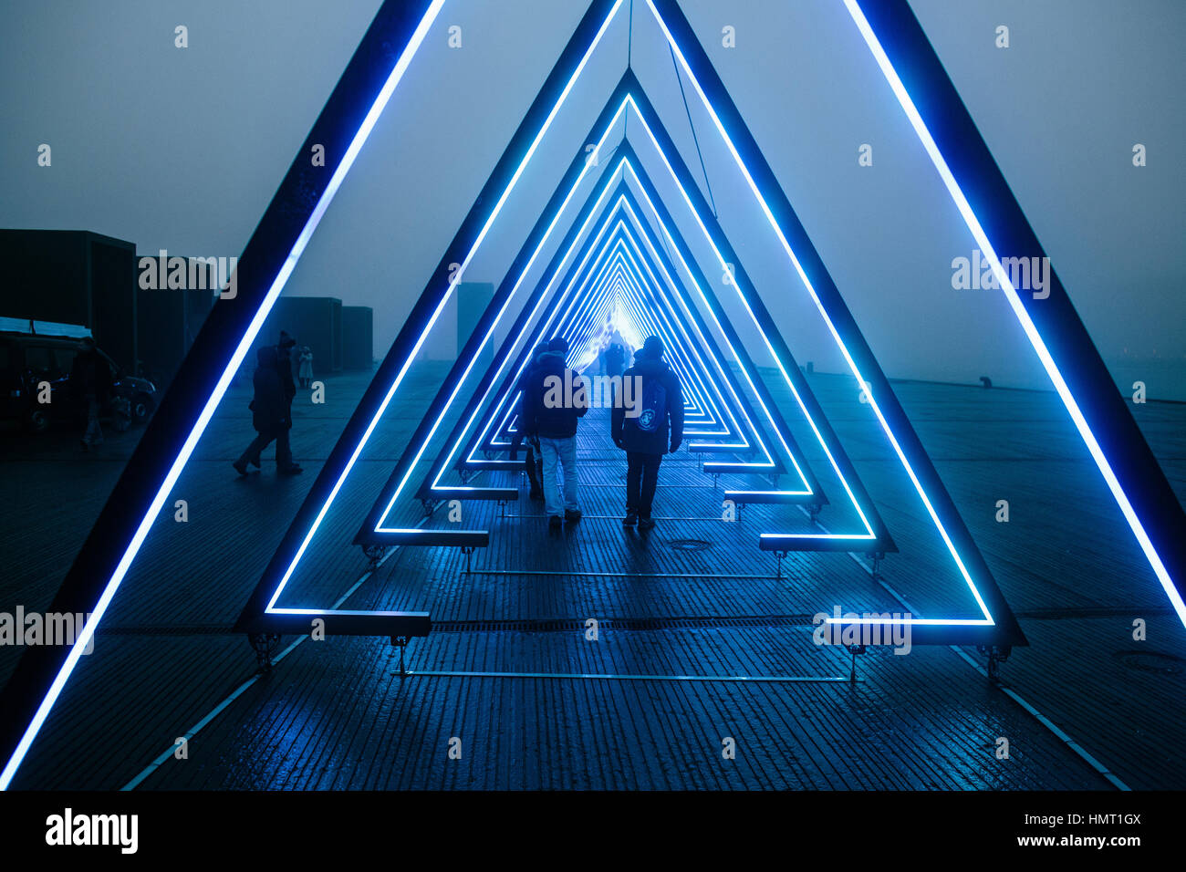 Wave interactive sound light installation hi-res stock photography and ...