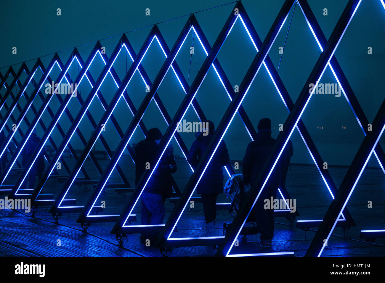 Denmark, Copenhagen. 4th Feb, 2017. The Wave, an interactive sound- and ...