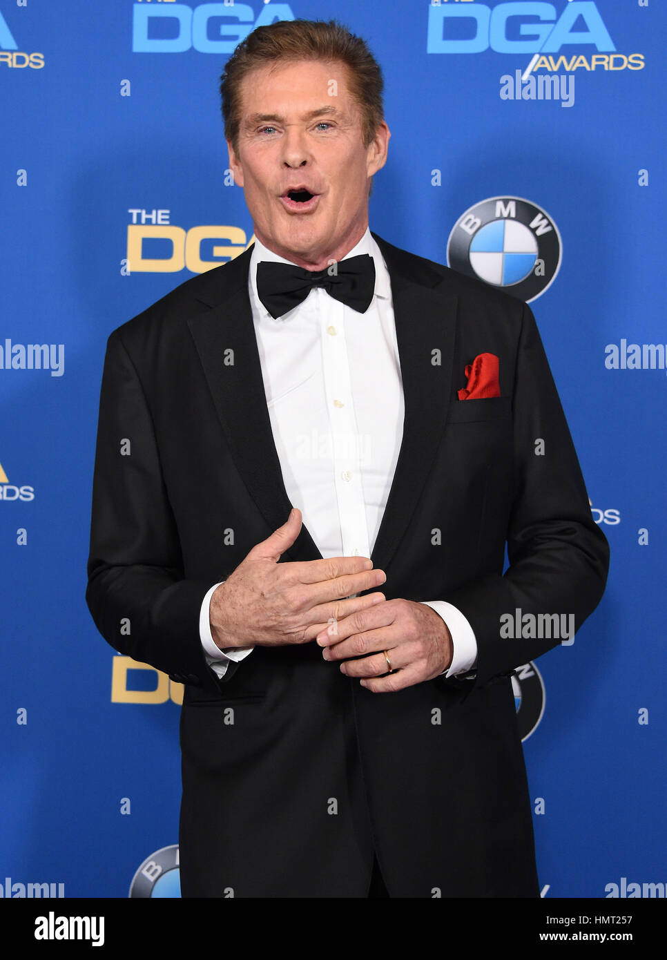 Beverly Hills, California, USA. 4th Feb, 2017. David Hasselhoff arrives ...