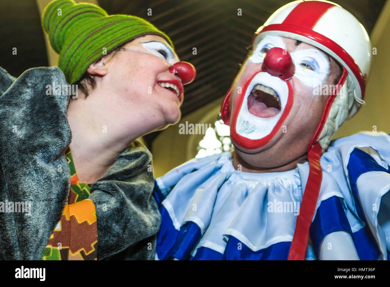 Clown mass london grimaldi hi-res stock photography and images - Alamy
