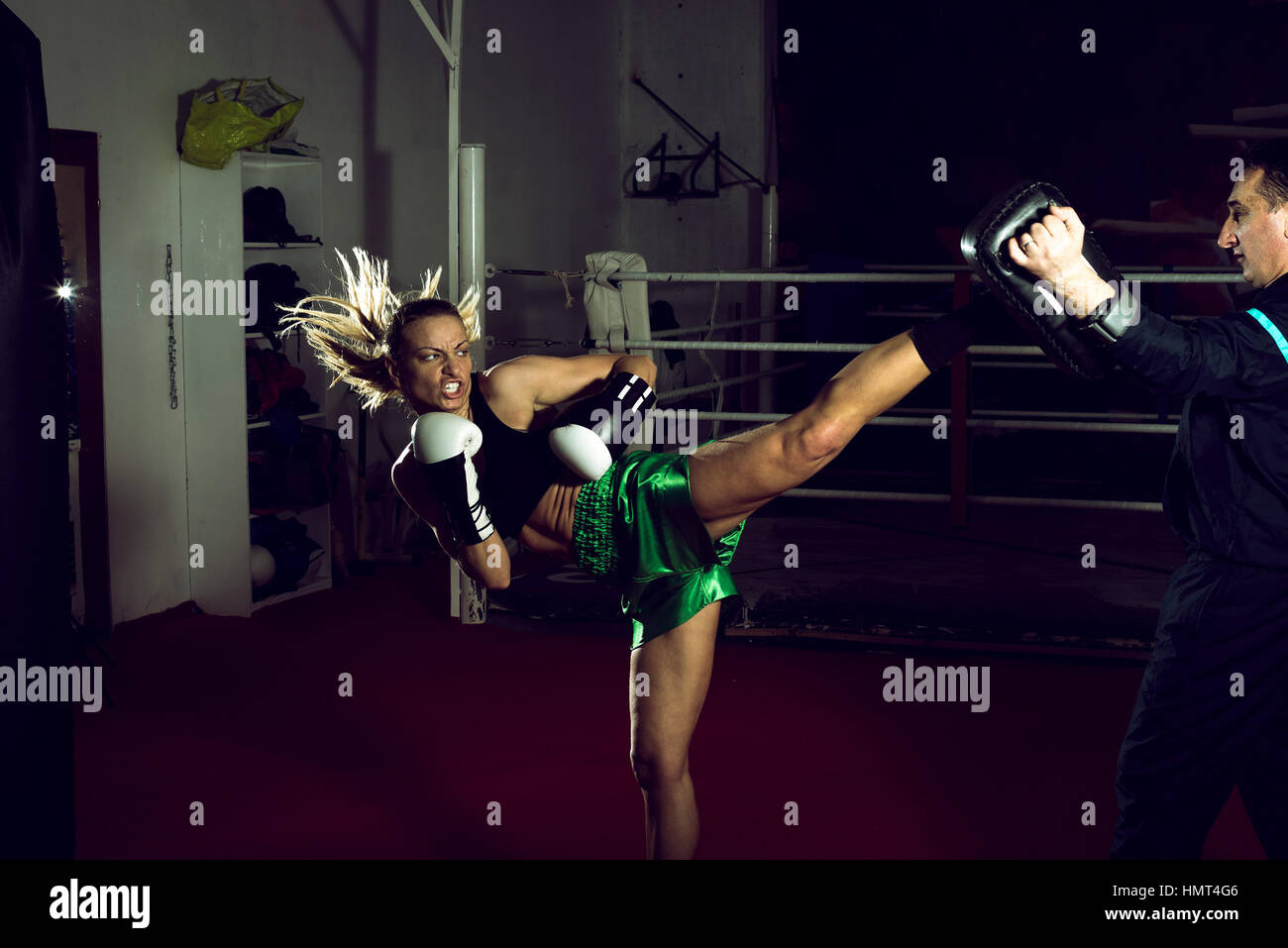 Attractive beautiful young woman mma hi-res stock photography and ...