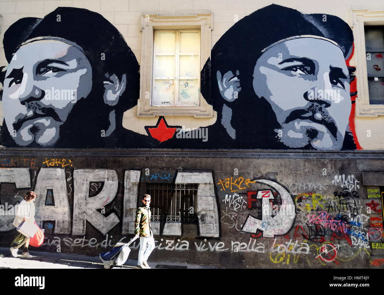 Naples, Italy. On the day of the funeral of the Lider Maximo ( December ...