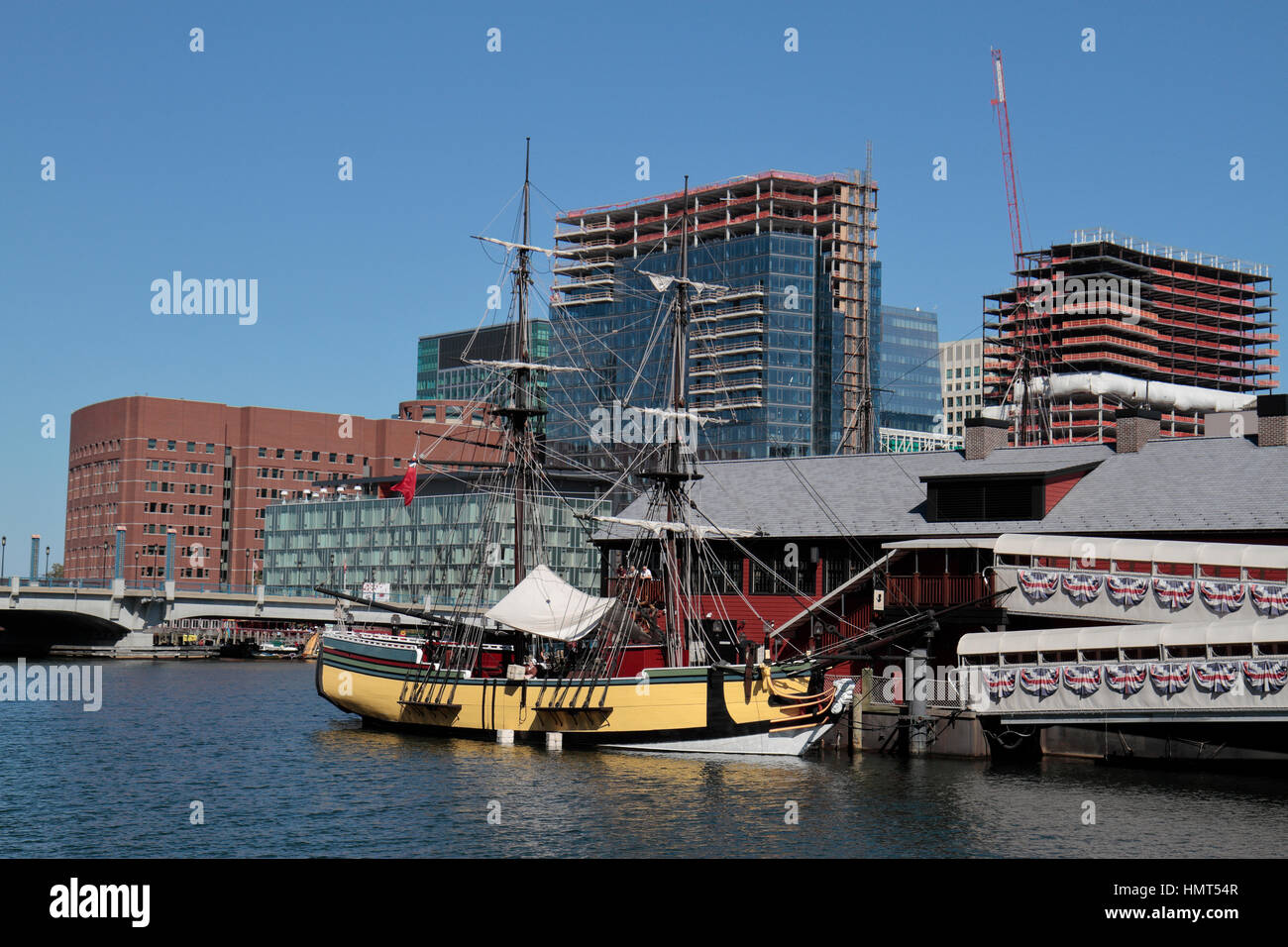 Boston Tea Party Museum, site of the Boston Tea Party, Boston Harbor ...