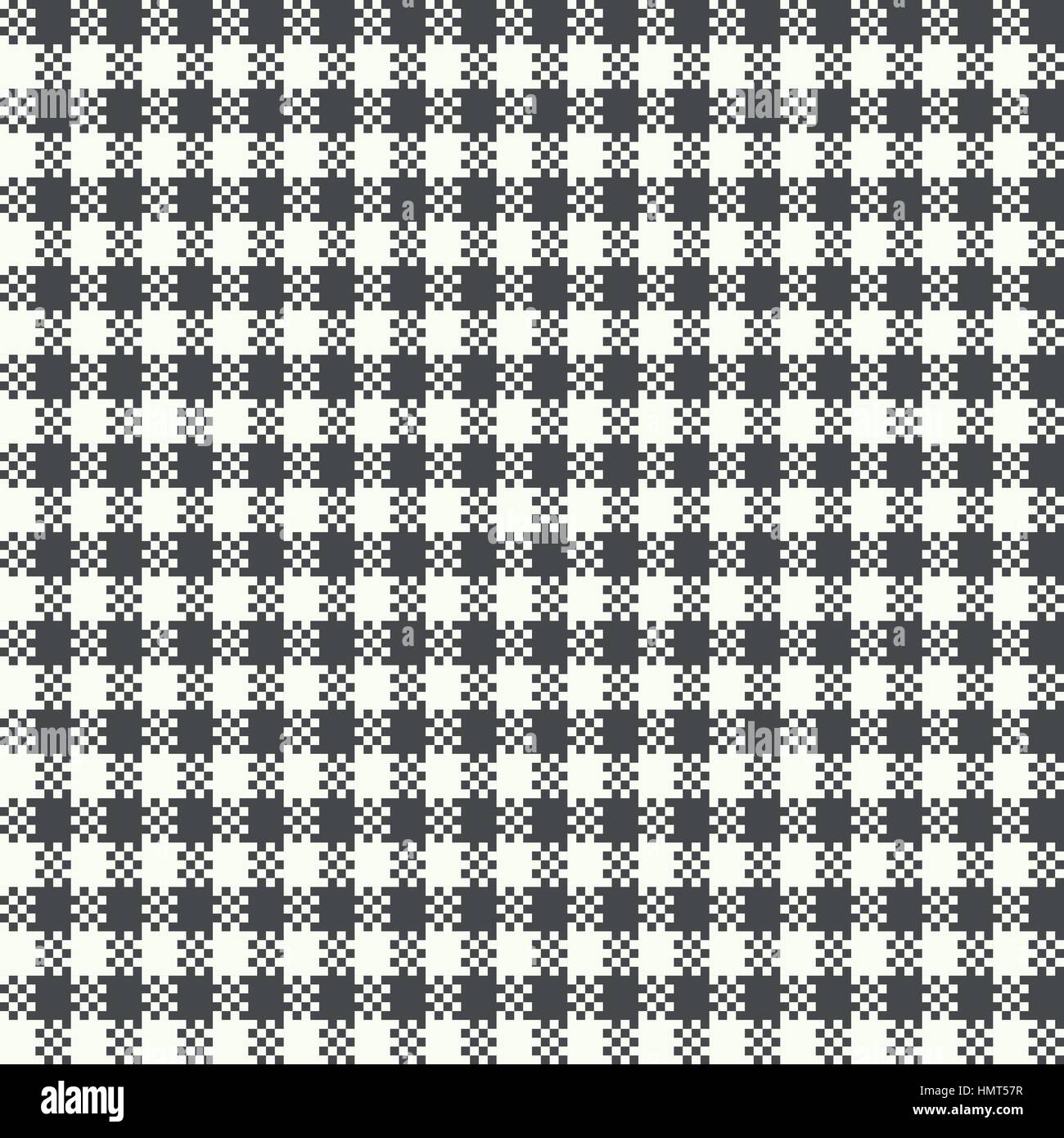 Seamless pattern. Vintage geometric pixel texture with repeated squares ...