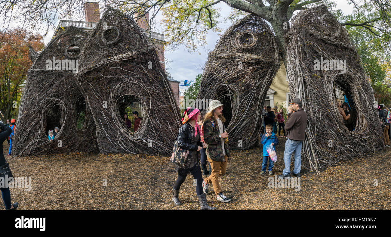Stickwork: Patrick Dougherty Stock Photo - Alamy