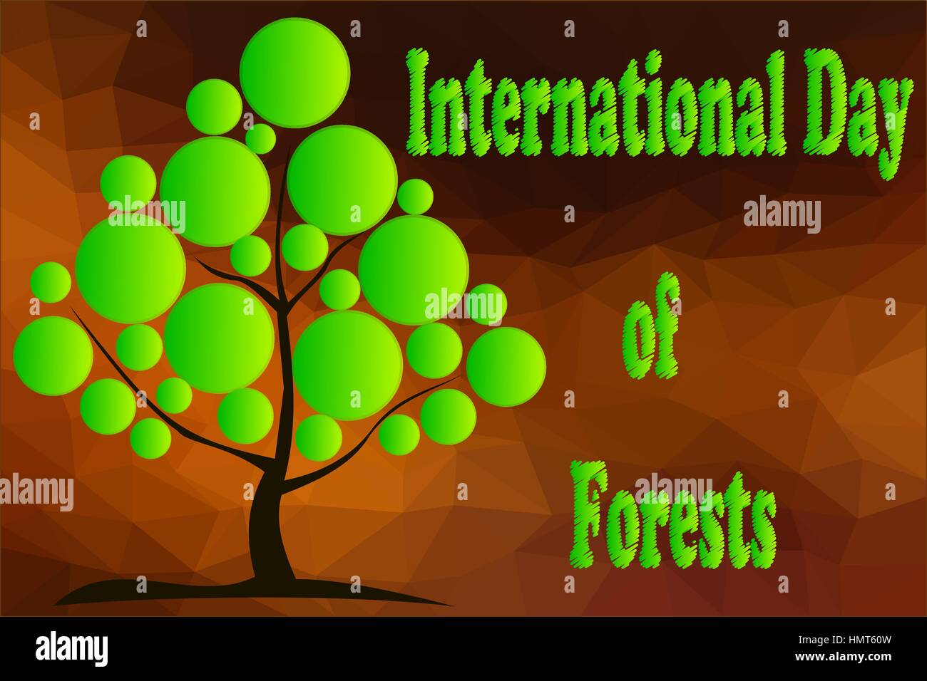 International Day of Forests, Natural background Stock Vector Image ...