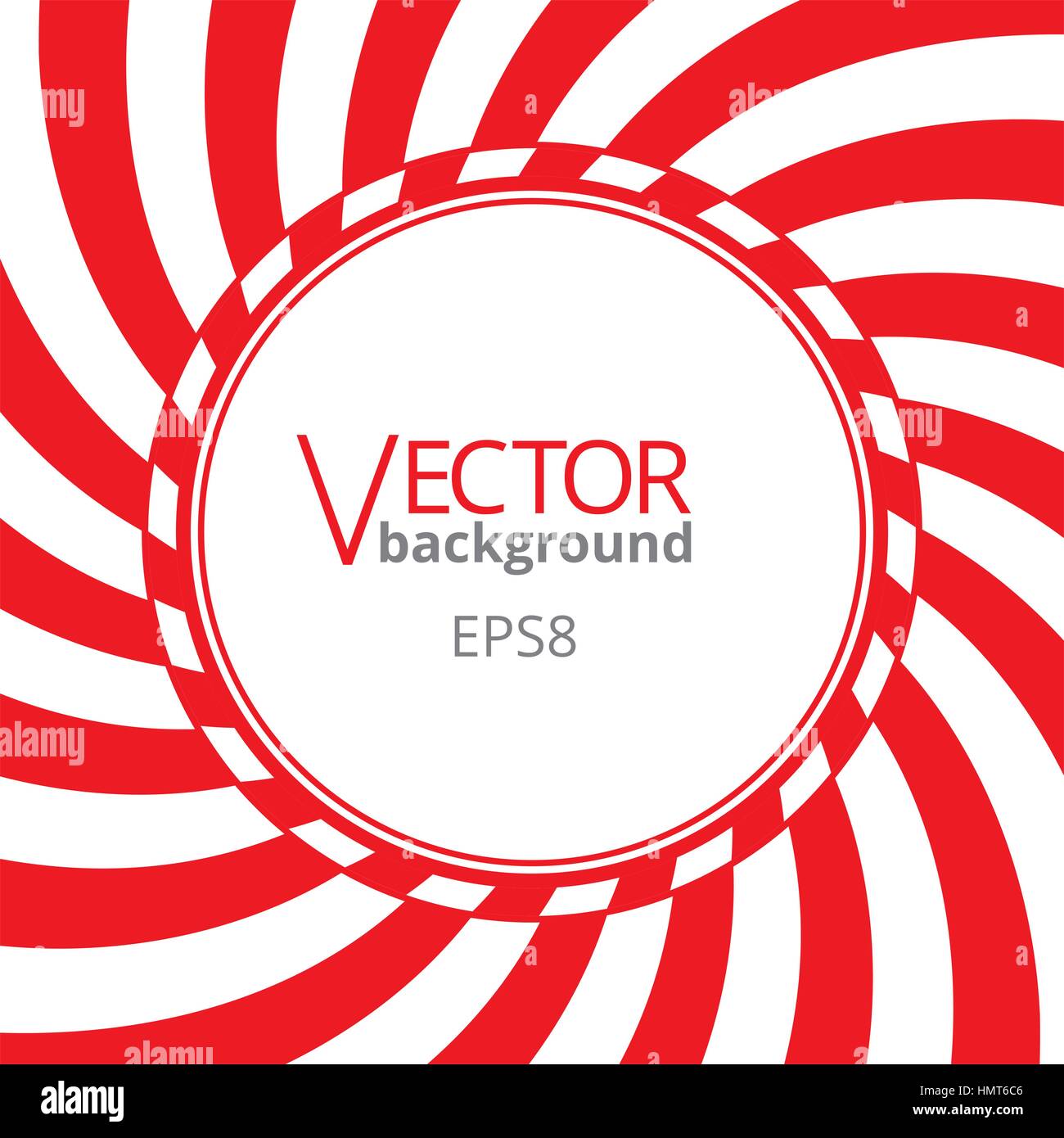 Swirling radial vortex background. Red and white stripes swirling ...