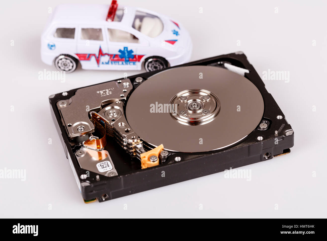 ambulance car on harddrive or hdd - data backup, safe and rescue ...