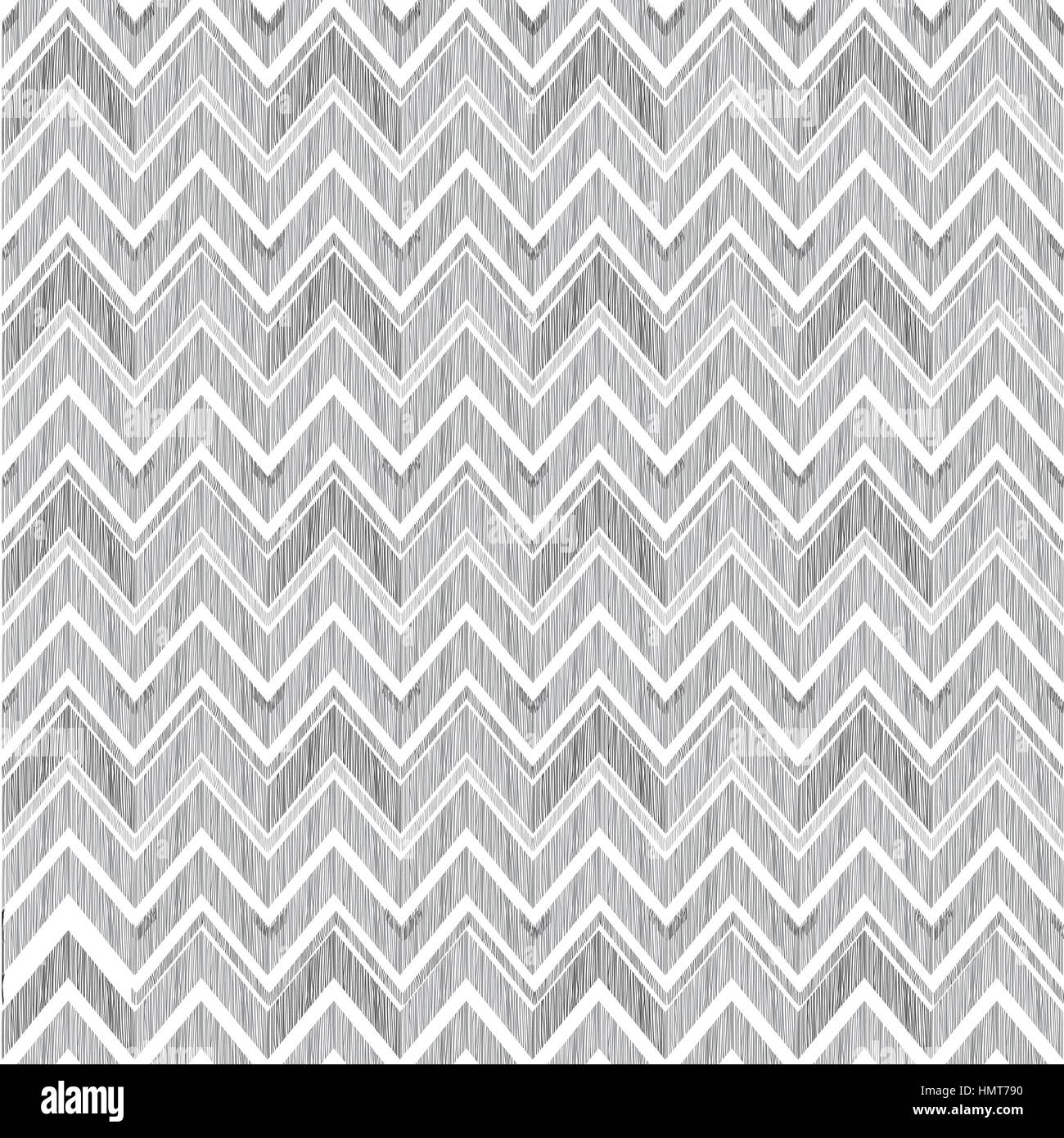 Abstract geometric seamless pattern. Fabric doodle zig zag line ...