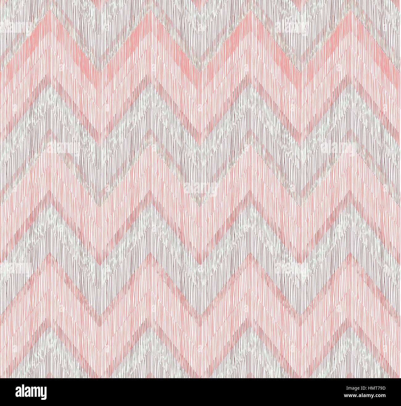 Abstract geometric seamless pattern. Fabric doodle zig zag line ...