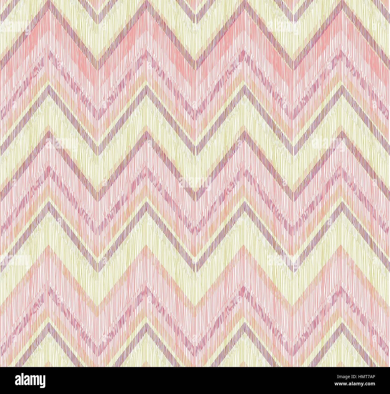 Abstract geometric seamless pattern. Fabric doodle zig zag line ...