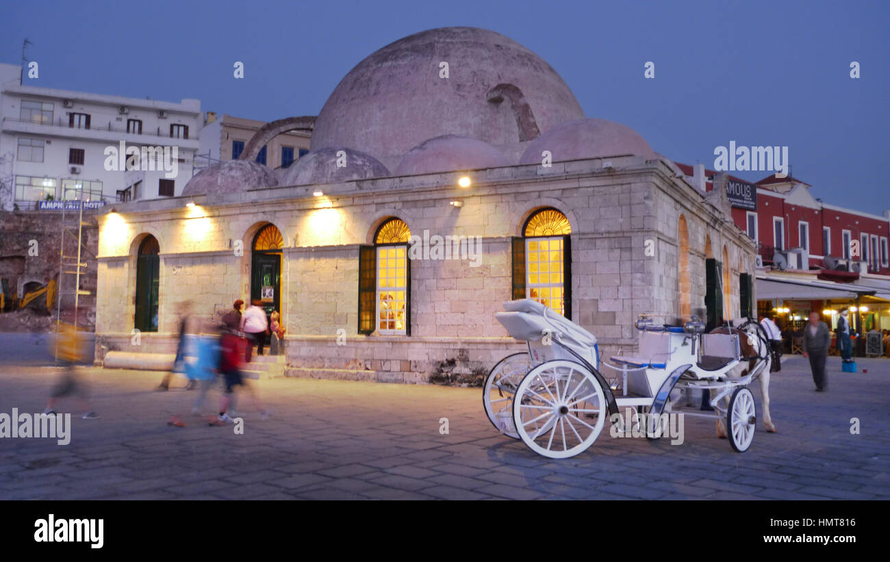 Turkish Mosque, old town, Chania, Greece Stock Photo - Alamy